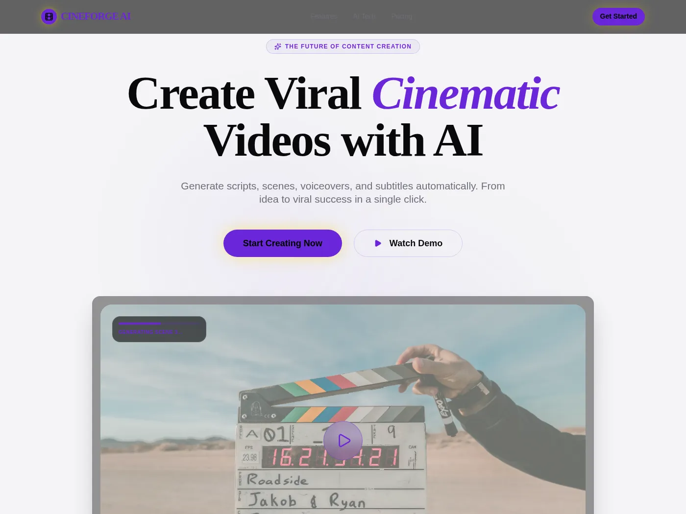 CineForge AI Creator