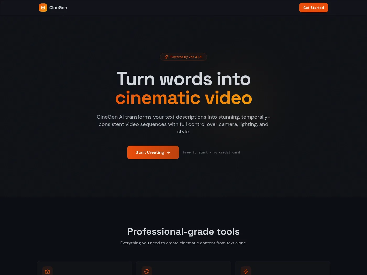 CineGen AI Video Studio