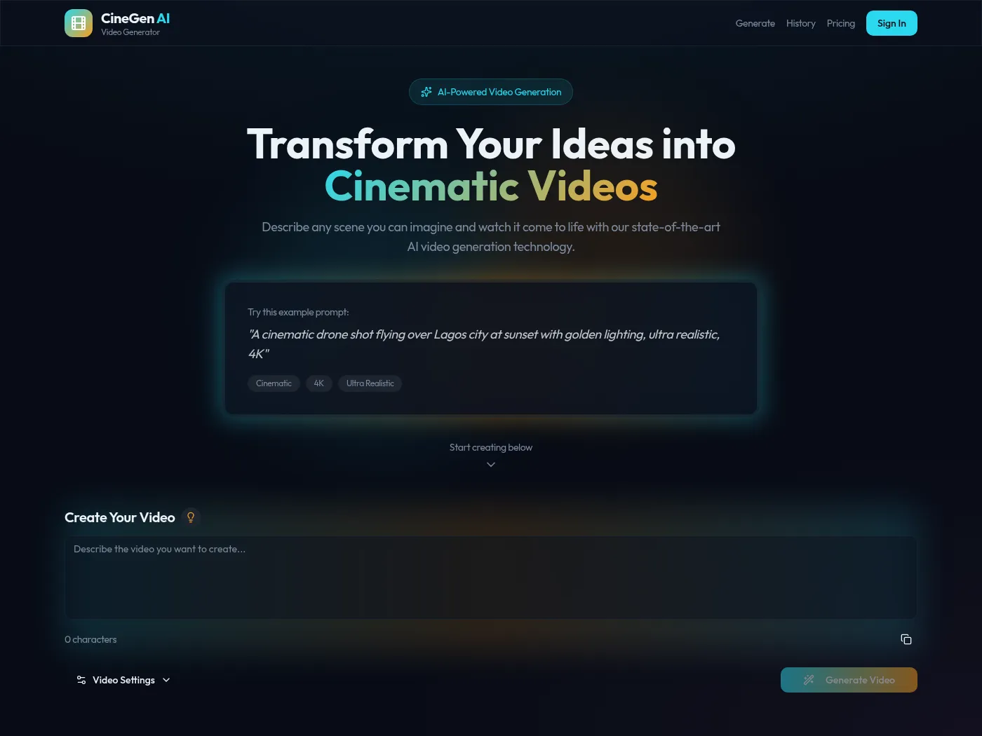 CineGen AI Studio