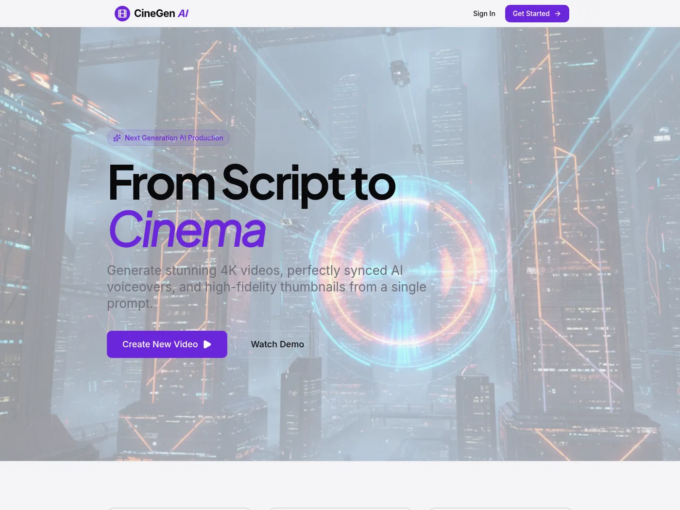 CineGen AI Studio