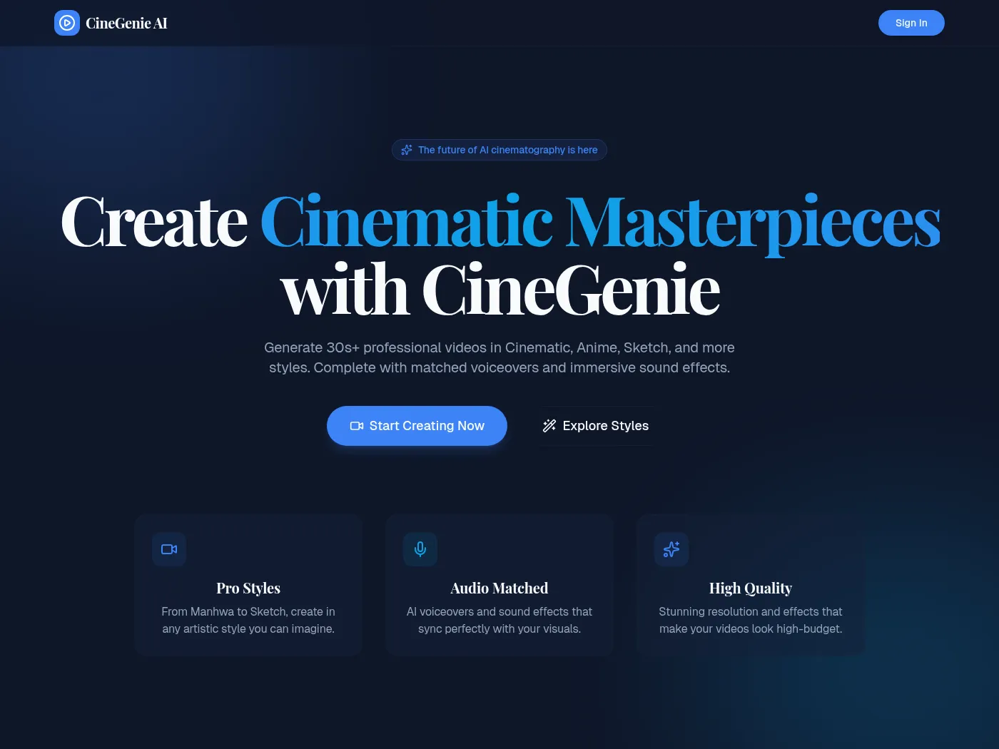 CineGenie AI Video Maker