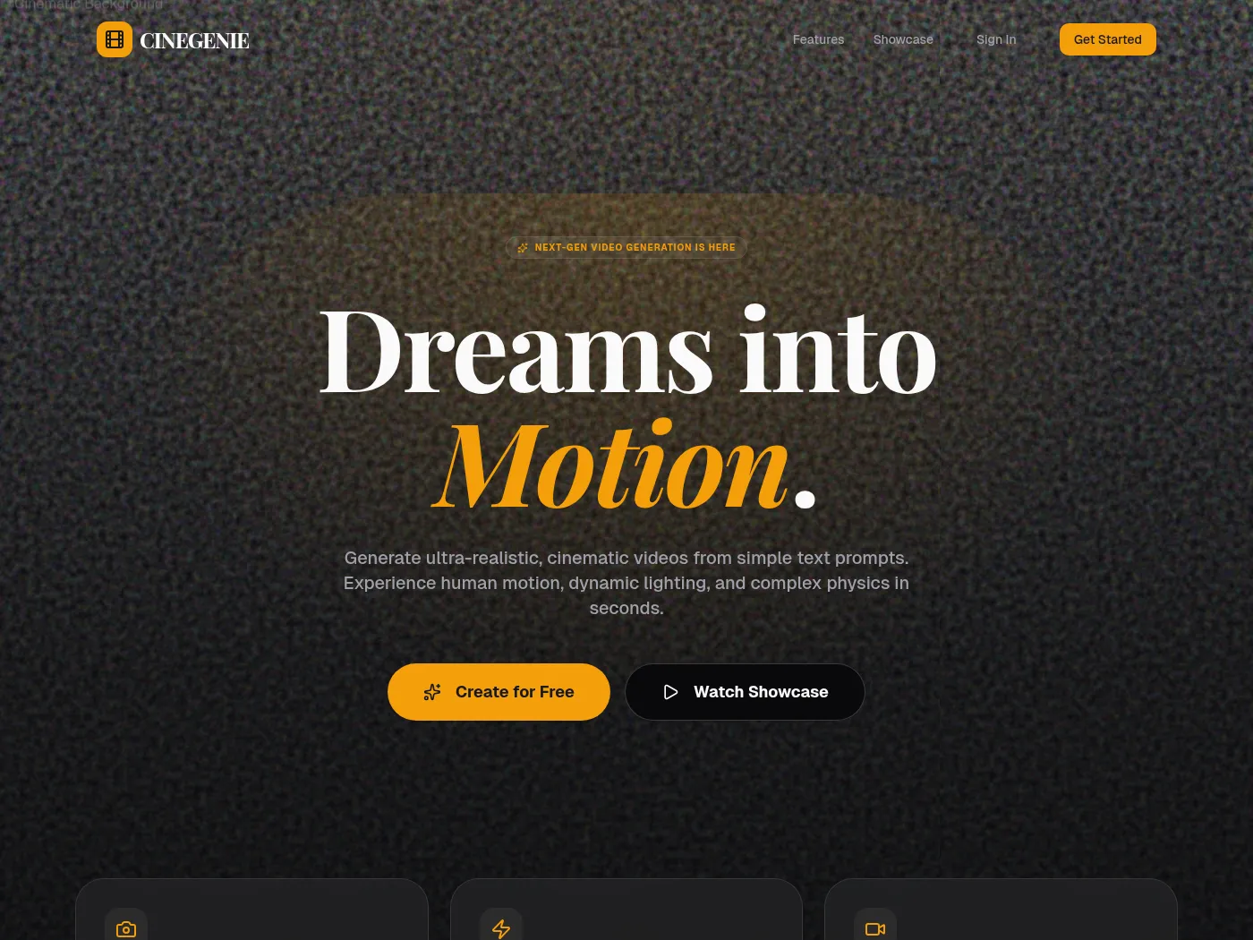 CineGenie AI Video Studio