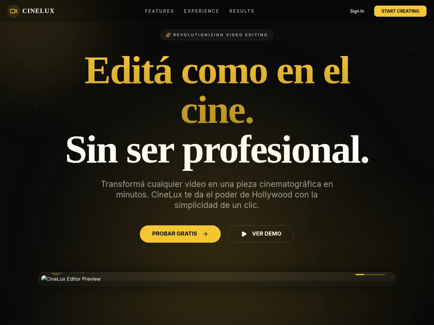 CineLux Video Editor Web