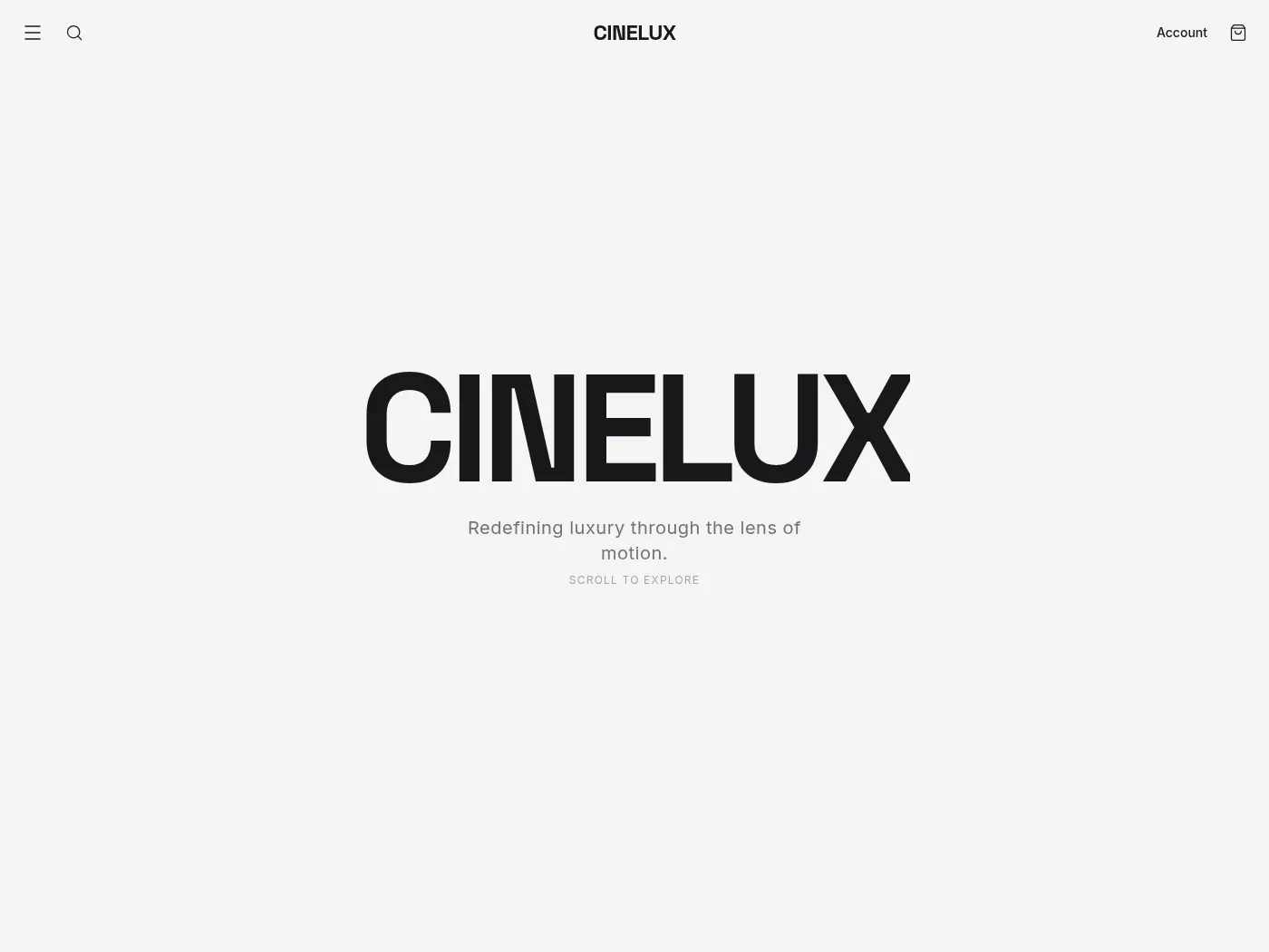 CineLux E-Commerce Studio