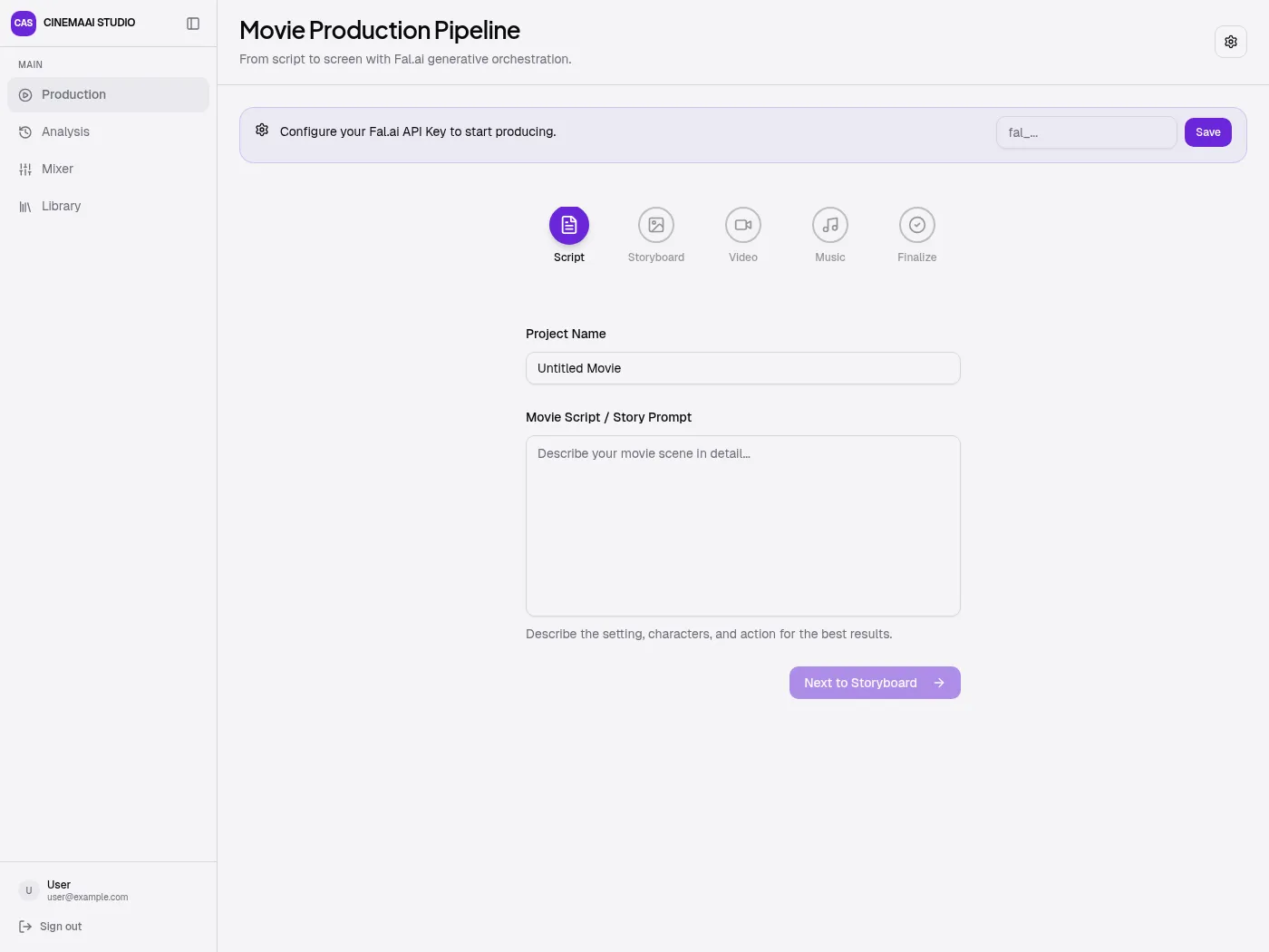 CinemaAI Studio Suite