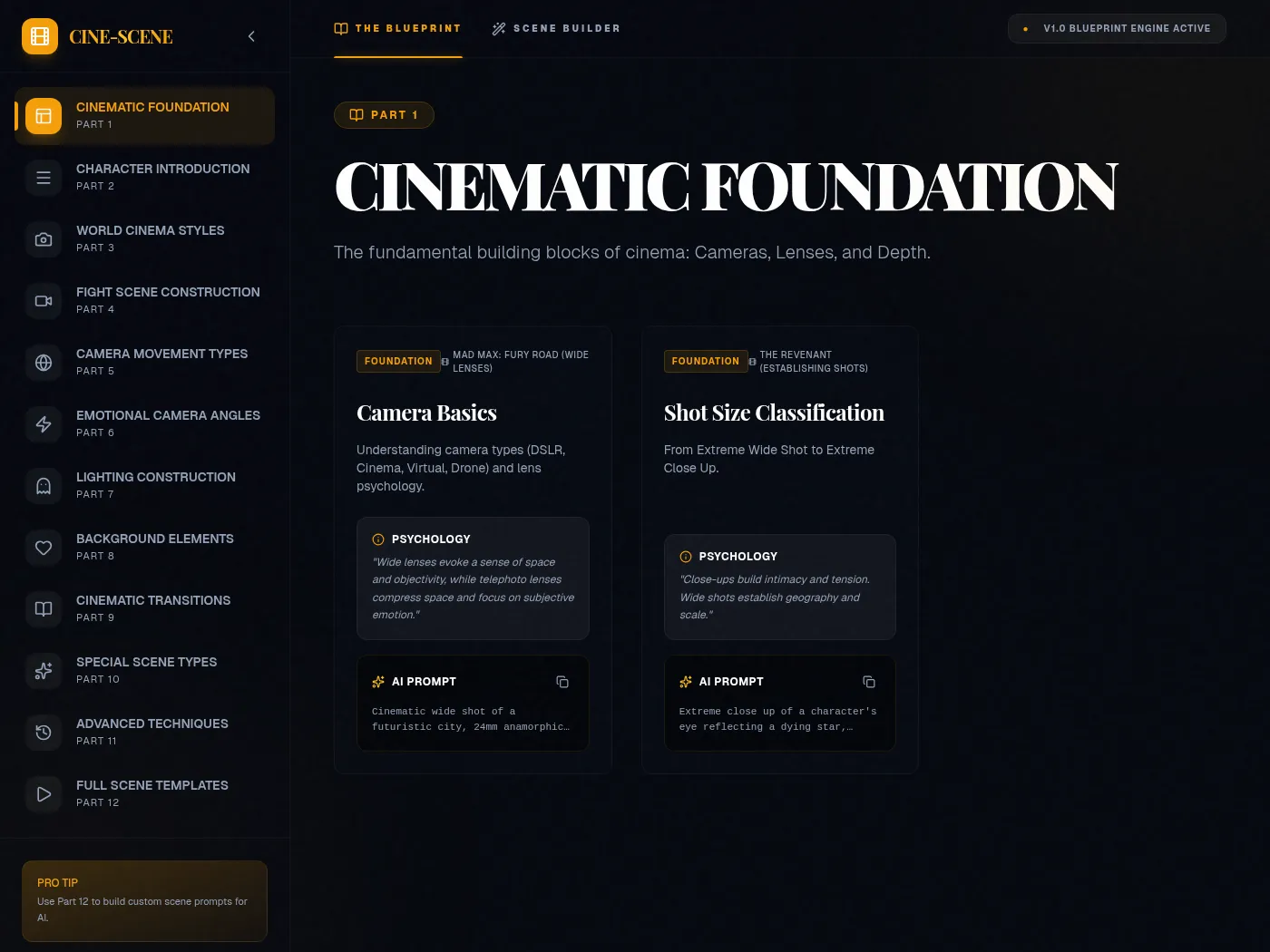 CineScene Blueprint