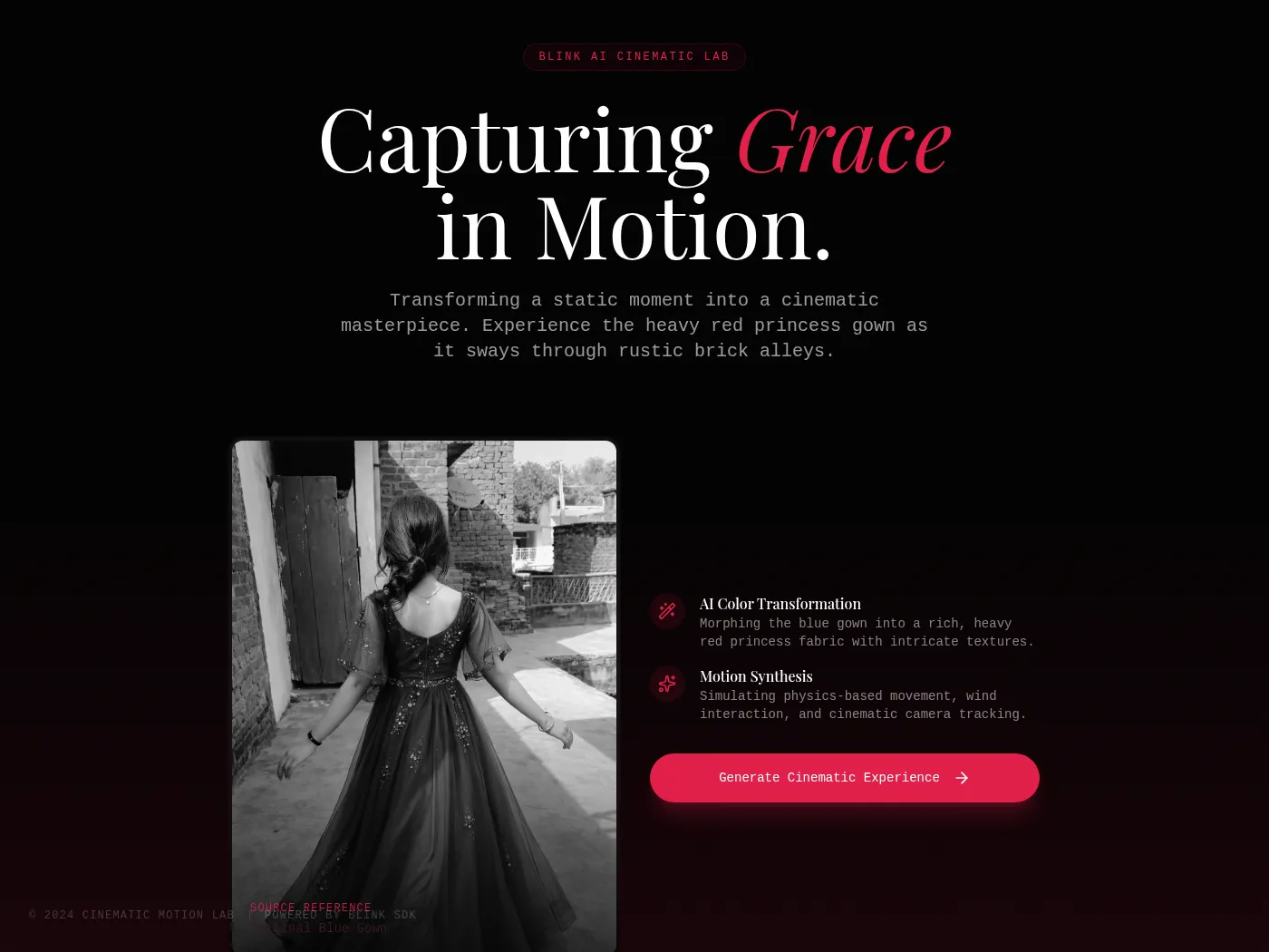 Cinematic Gown Motion Demo
