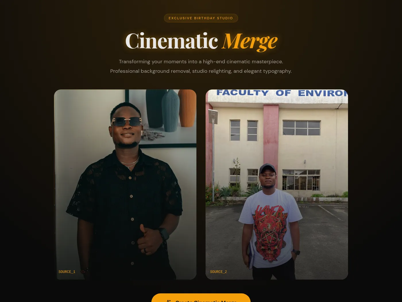 Cinematic Birthday Merge