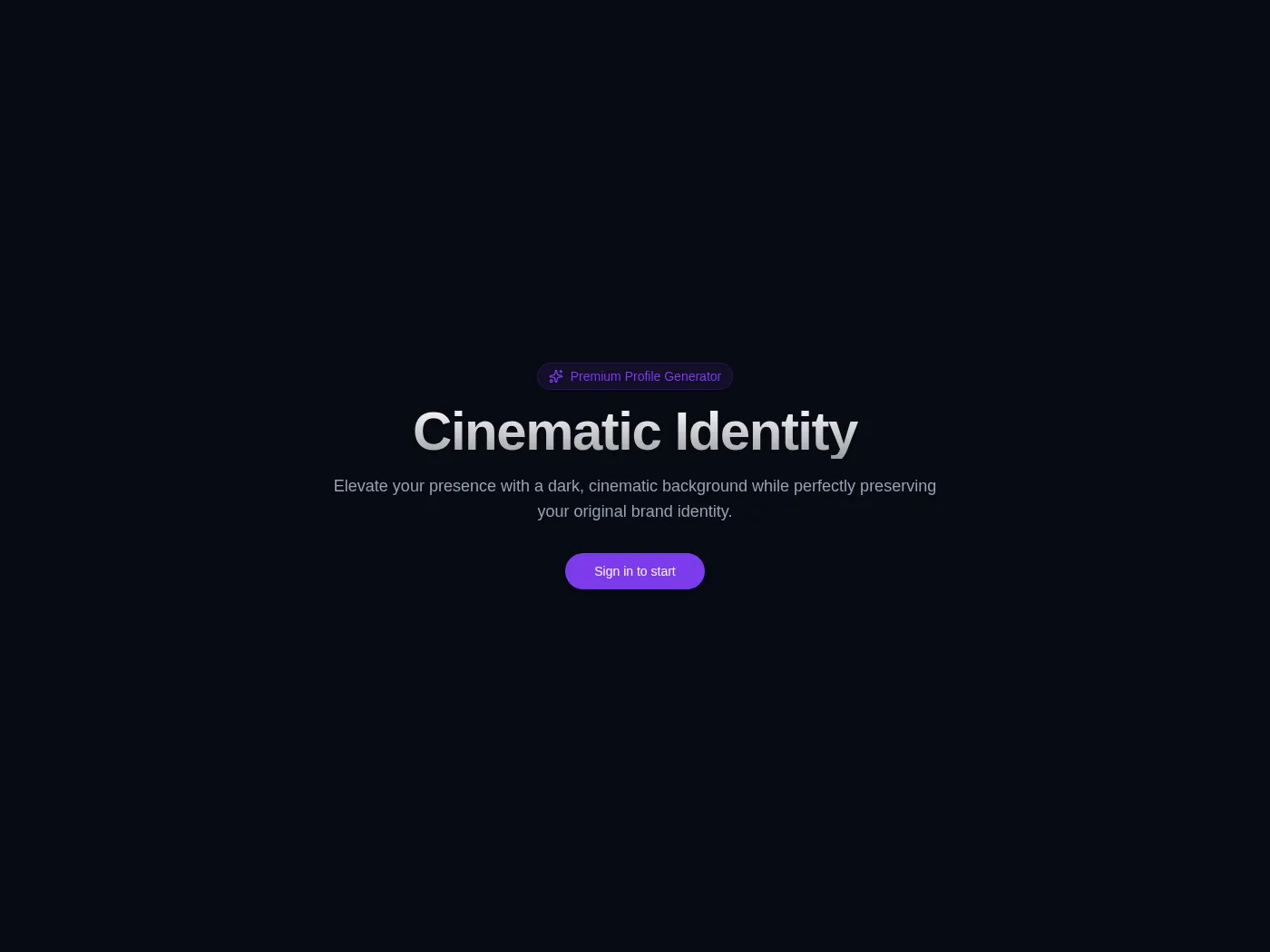 Cinematic Logo Profile BG