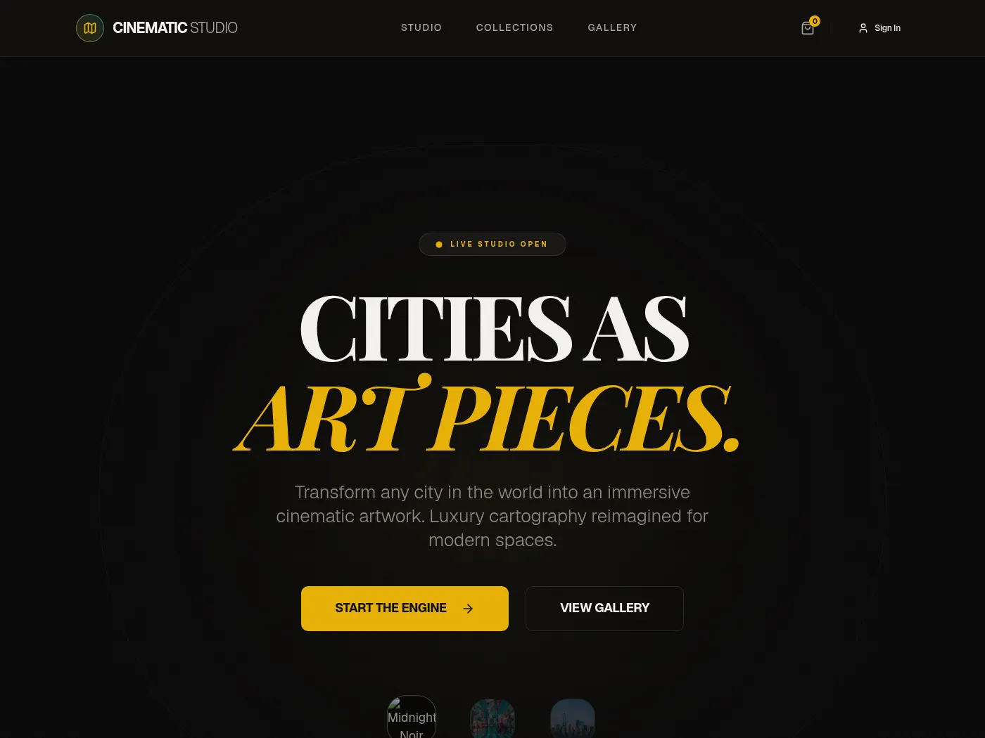Cinematic Cartography Studio