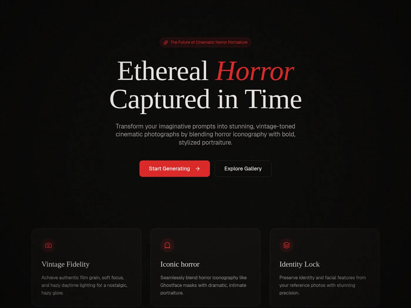 Cinematic Horror Portrait AI