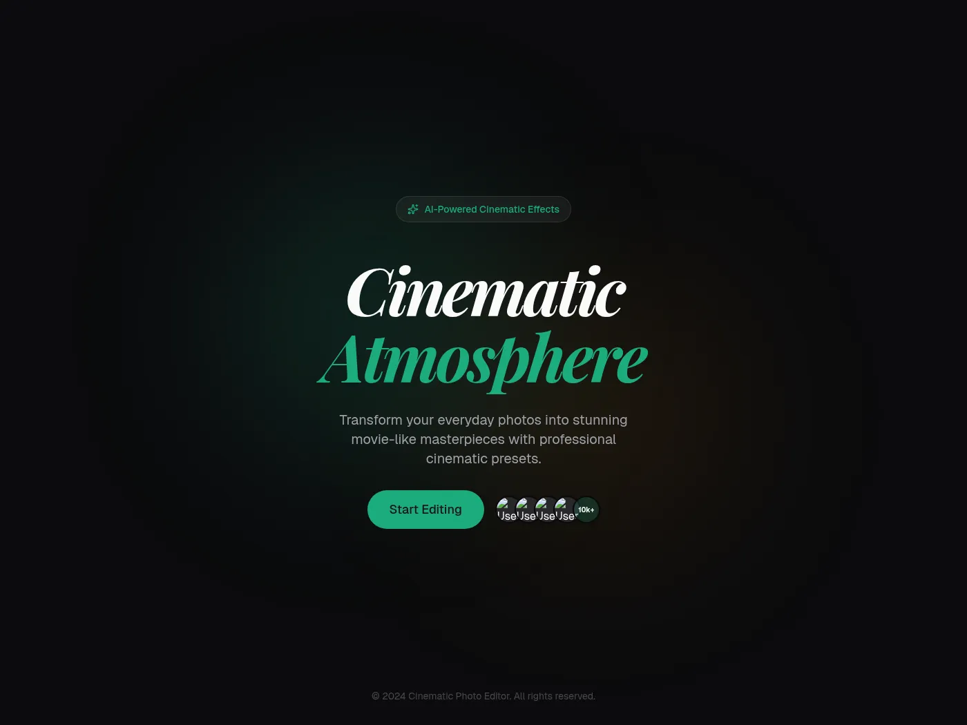 Cinematic Photo Editor