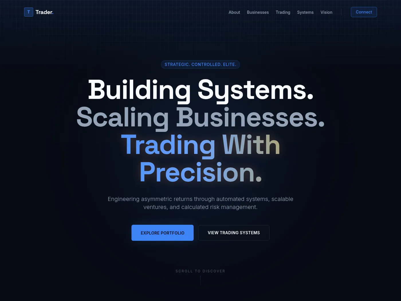 Cinematic Trader Portfolio