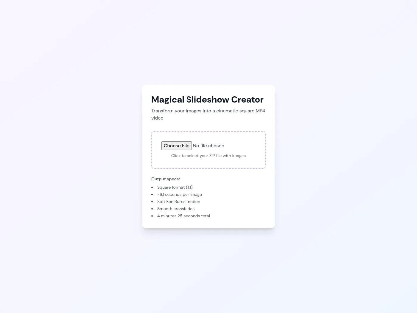 Magical Slideshow Creator