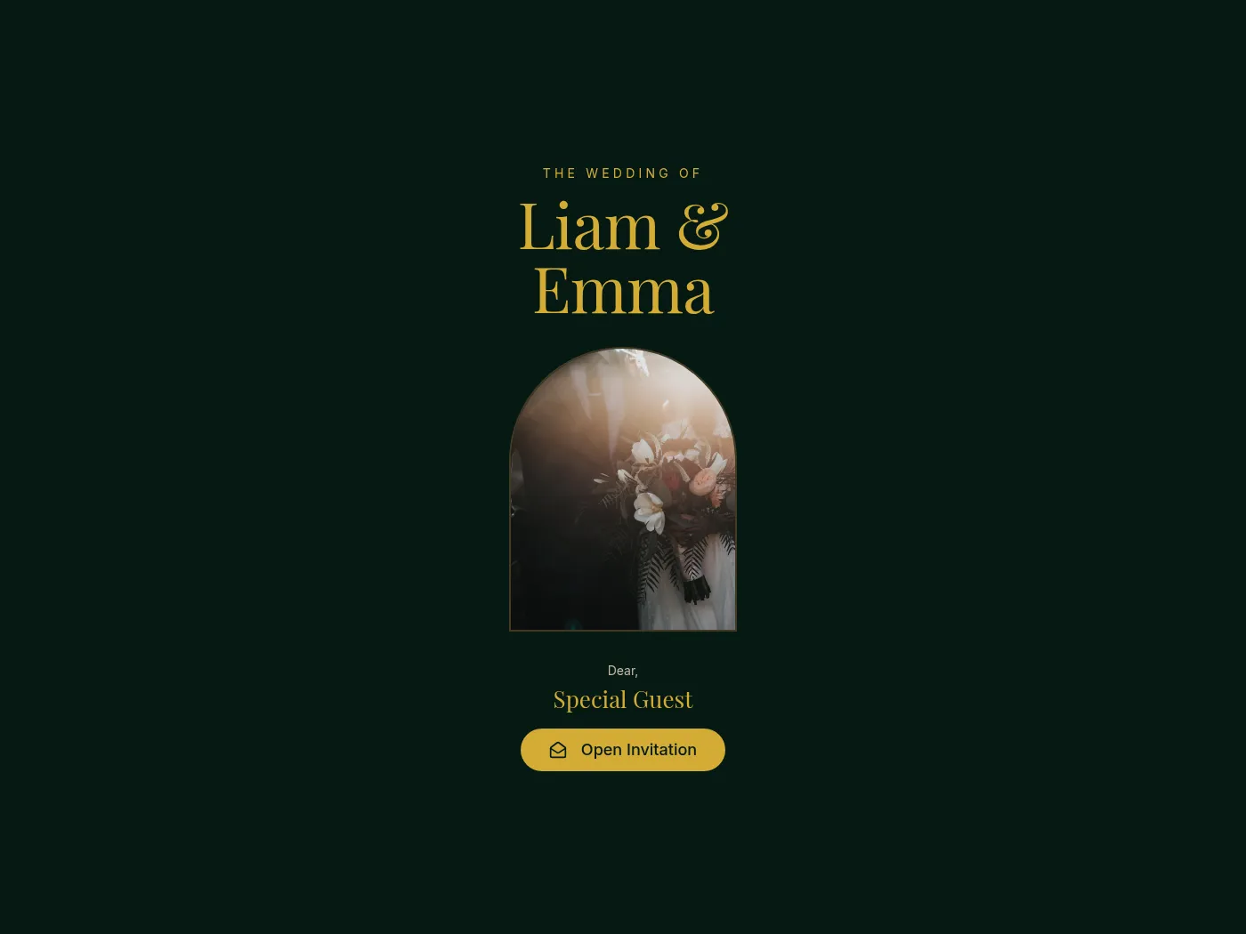 Cinematic Wedding Invite