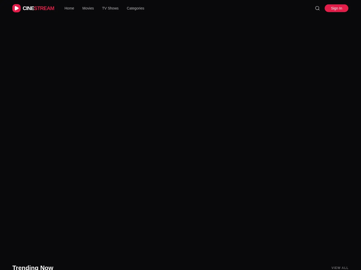 CineStream Web Portal