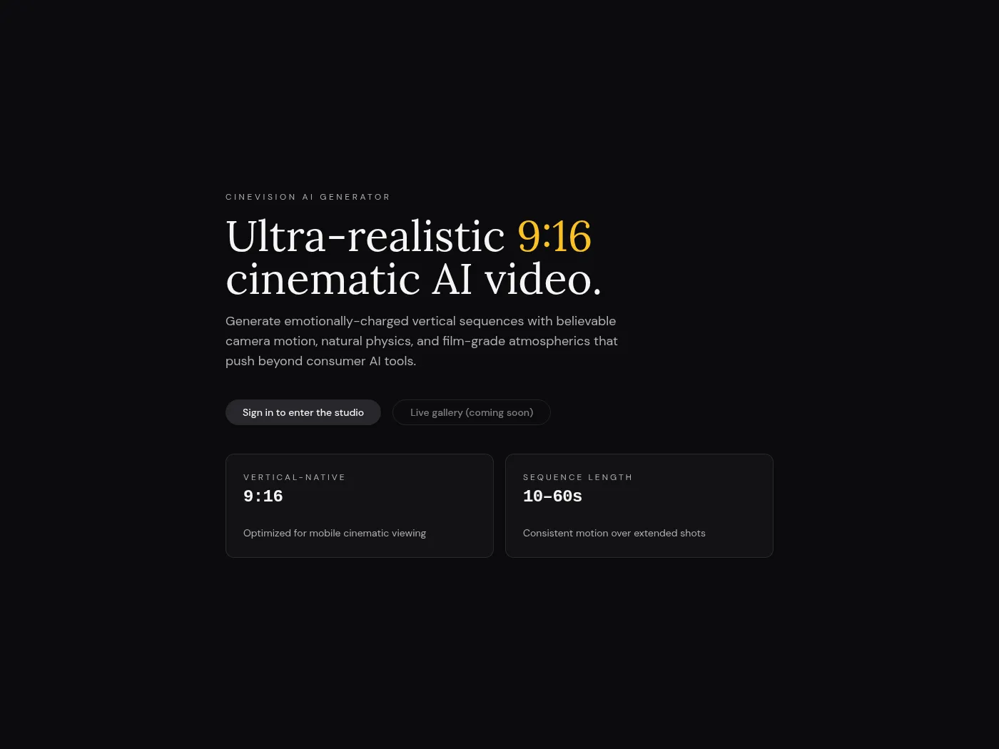 CineVision AI Generator