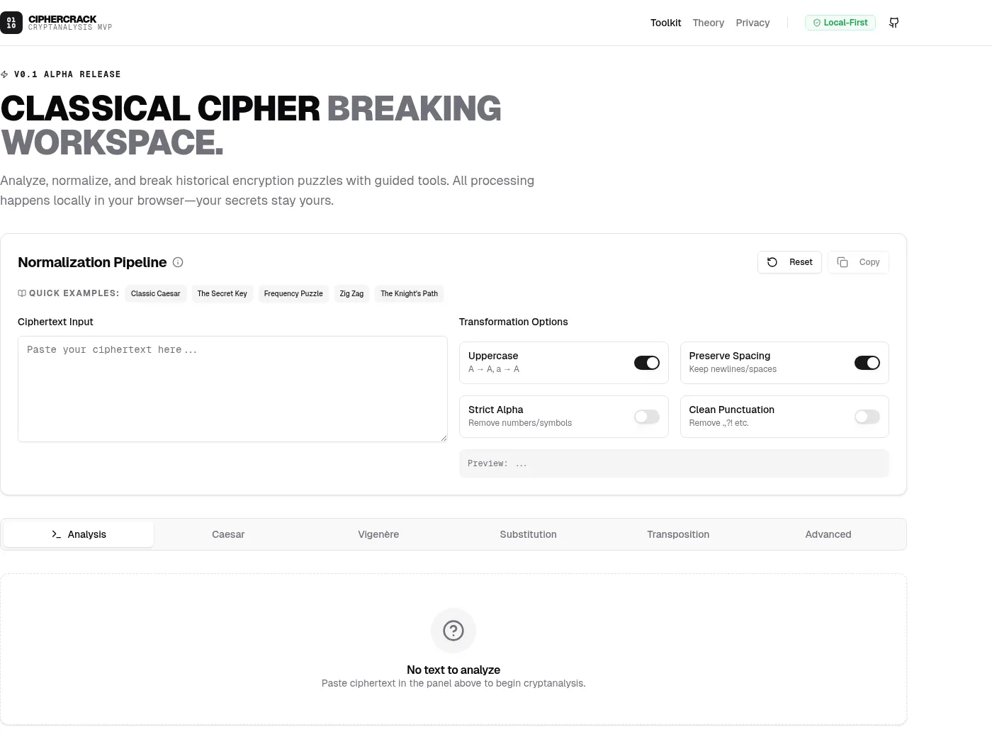 CipherCrack MVP