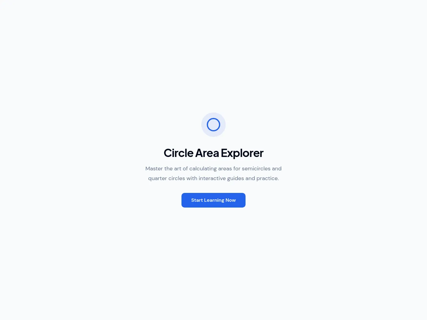 Circle Area Explorer