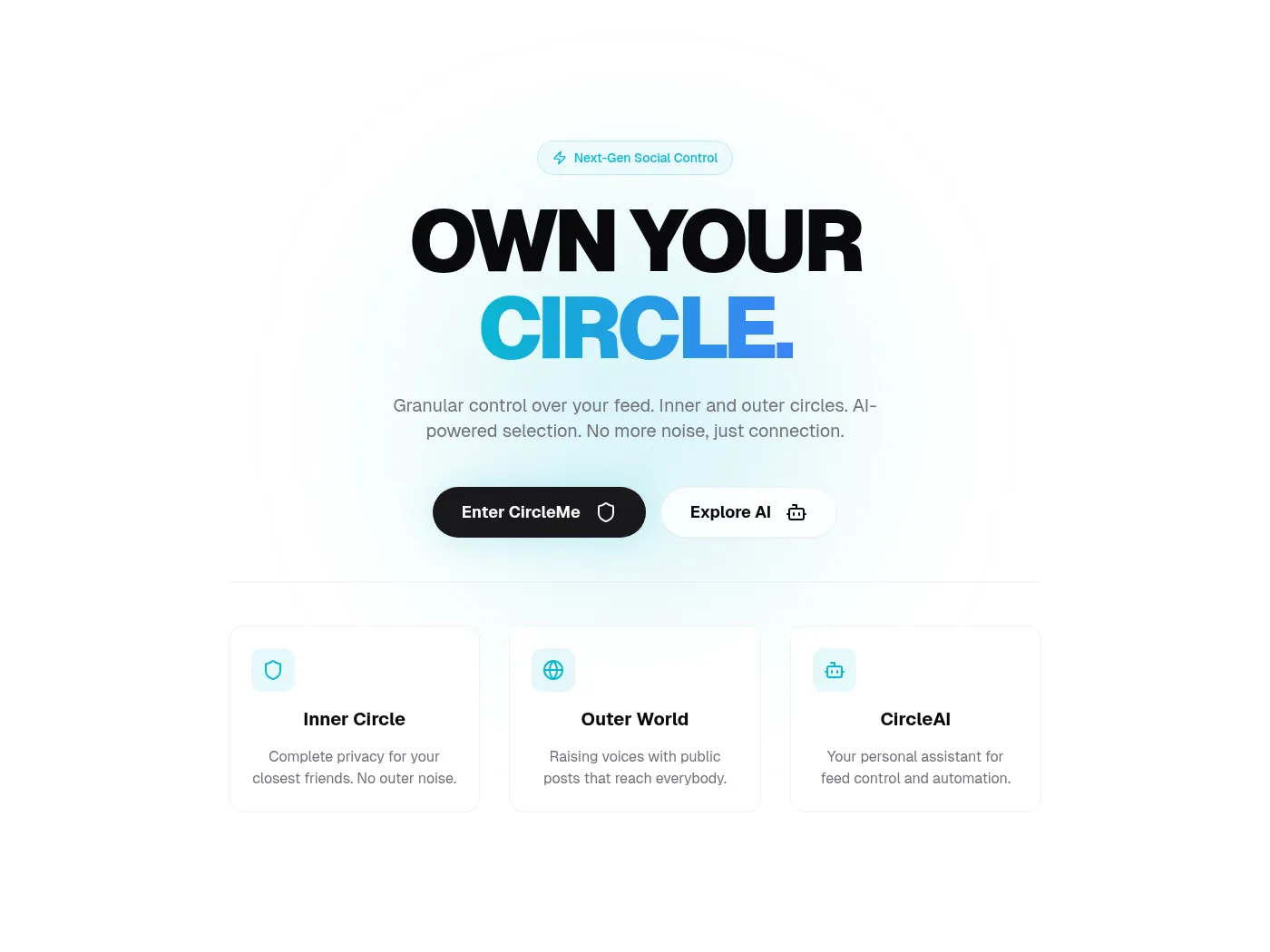 CircleMe Social Control