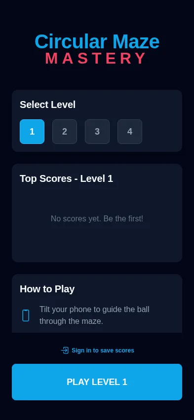 Circular Maze Mastery