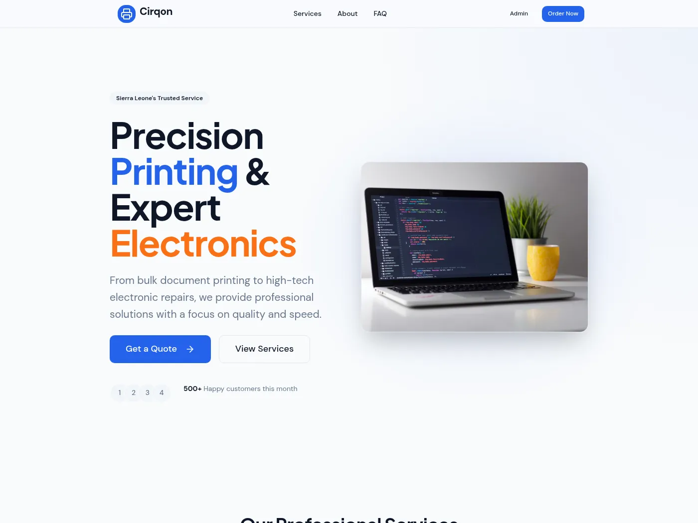 Cirqon Services Portal