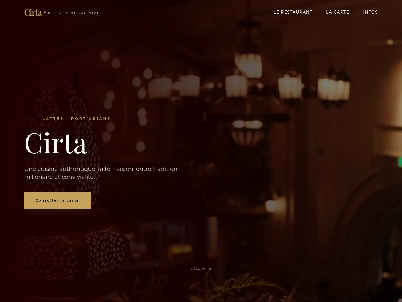 Cirta Fine Dining Site