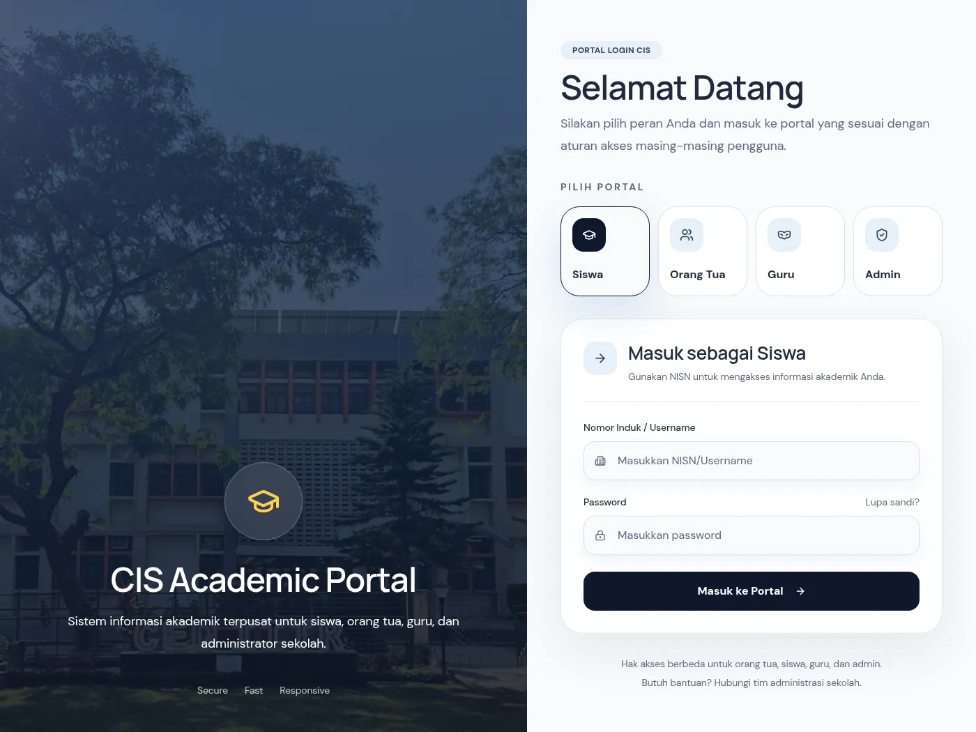 CIS SMA Academic Portal