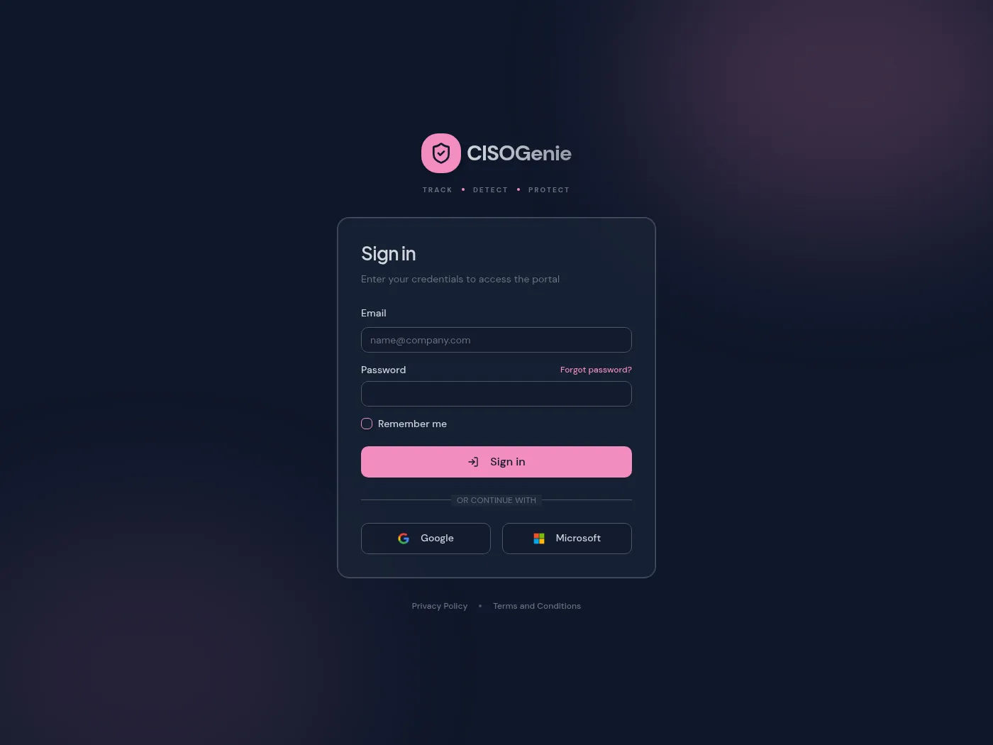 Ciso Genie Portal Clone