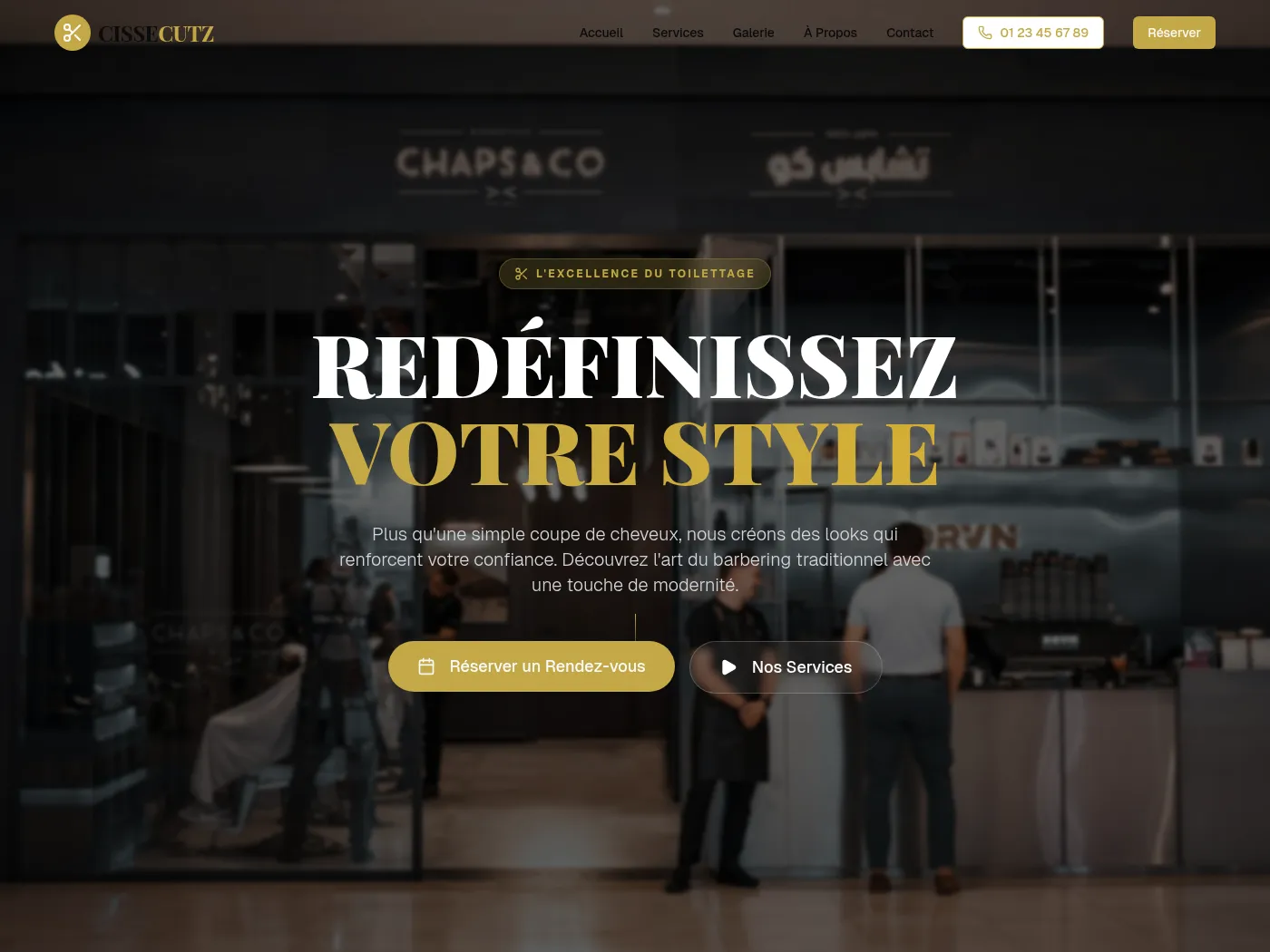 Cisse Cutz Barbershop Site