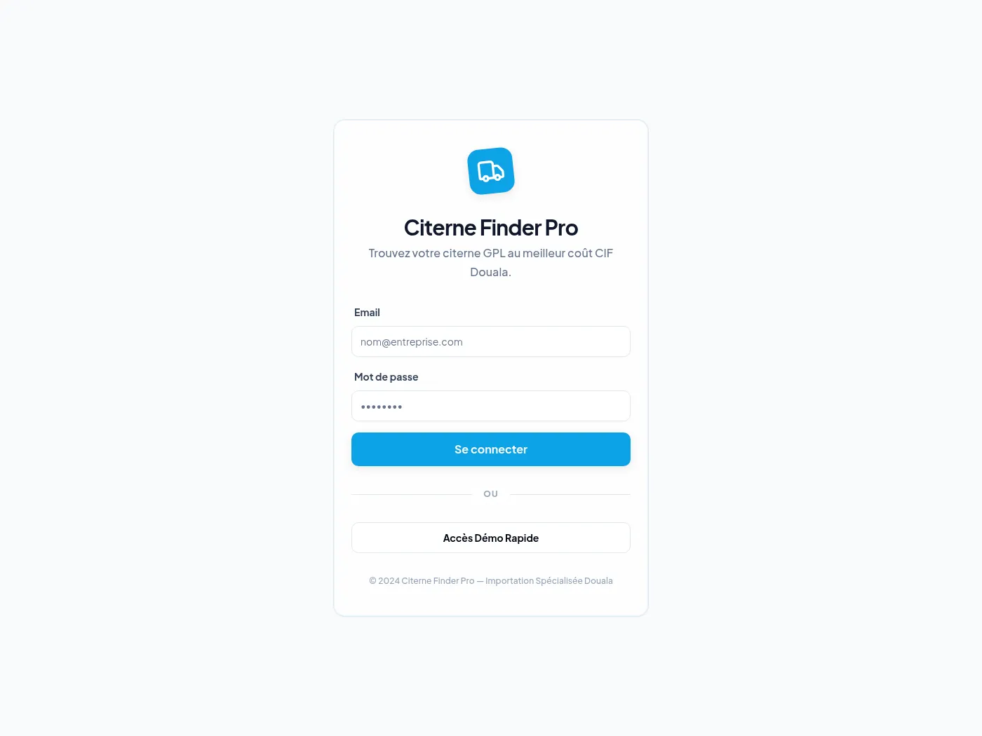 Citerne Finder Pro