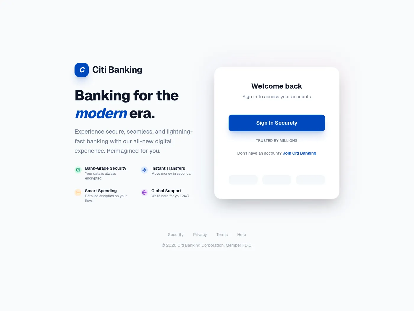 Citi Bank Clone