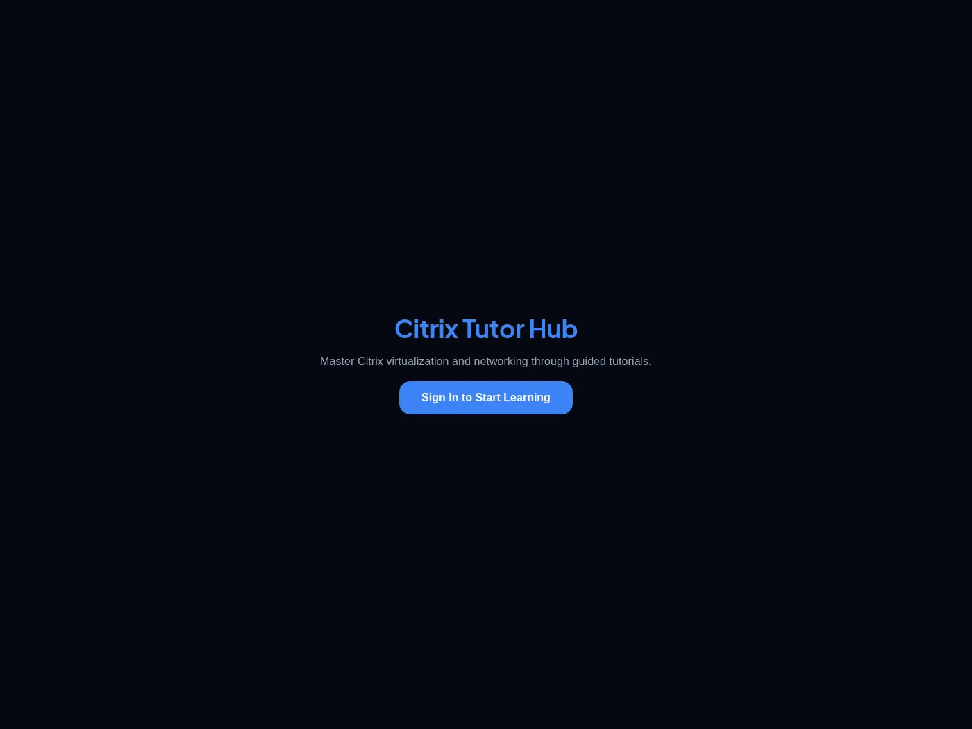Citrix Tutor Hub