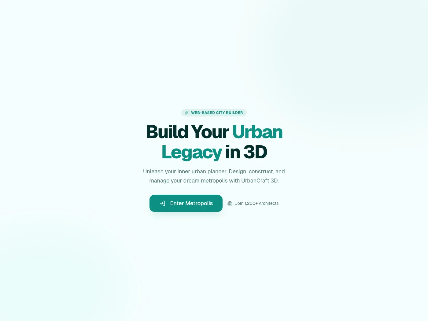 UrbanCraft 3D Builder