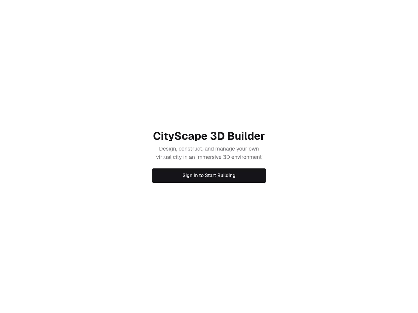 CityScape 3D Builder