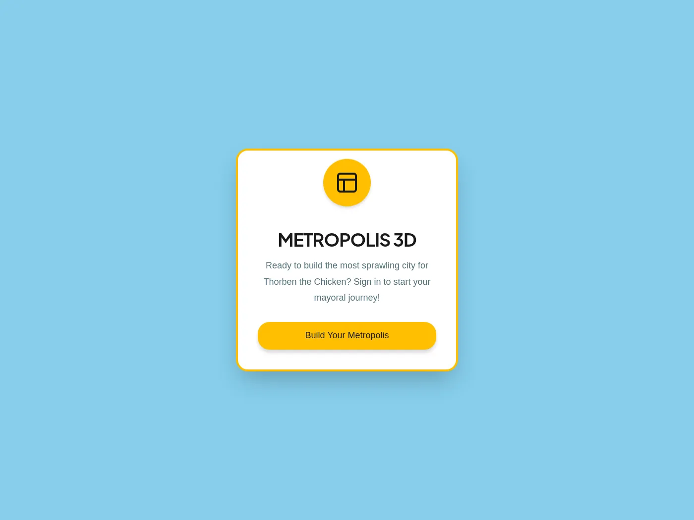 Metropolis 3D City Builder