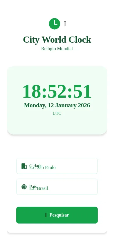 City World Clock