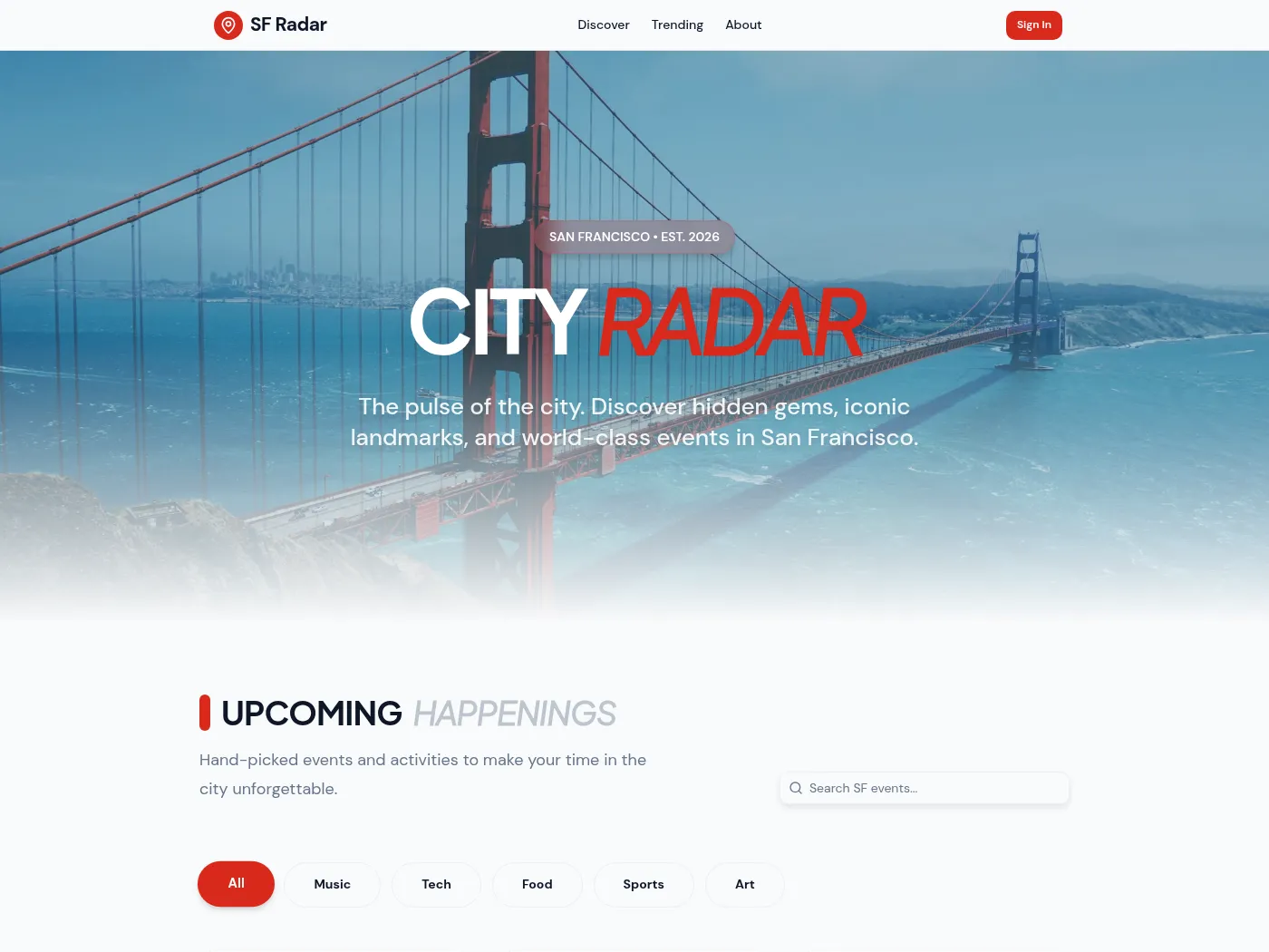 City Event Radar