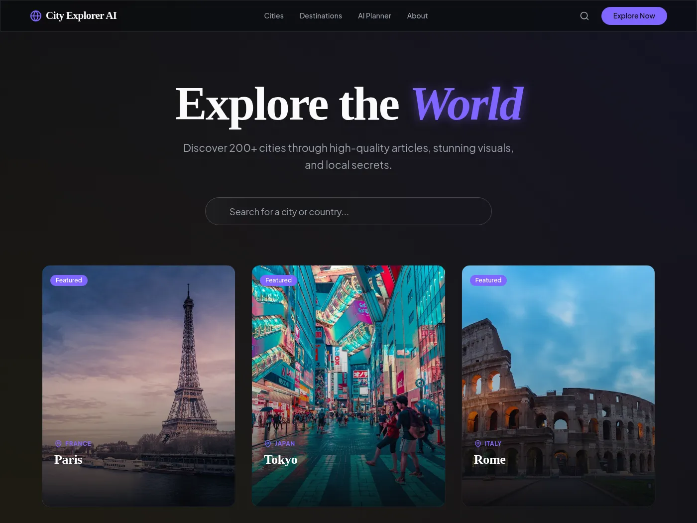 City Explorer AI