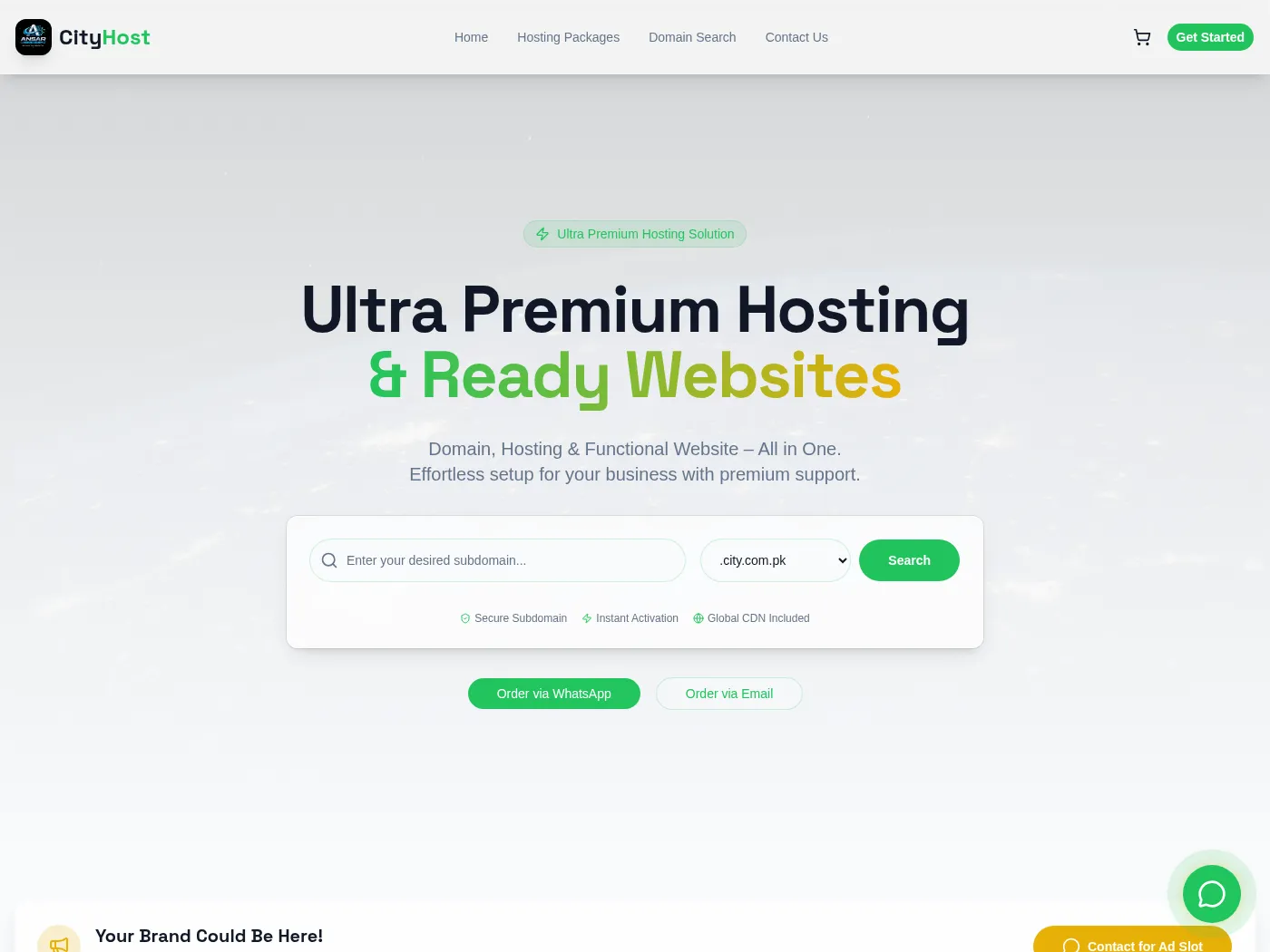 City Host Web Portal