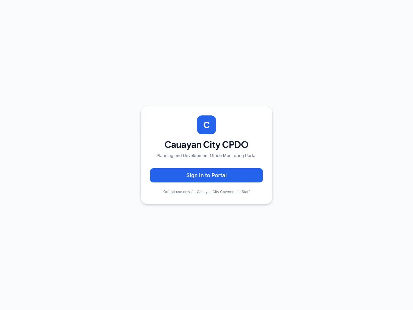 Cauayan City Project Monitor