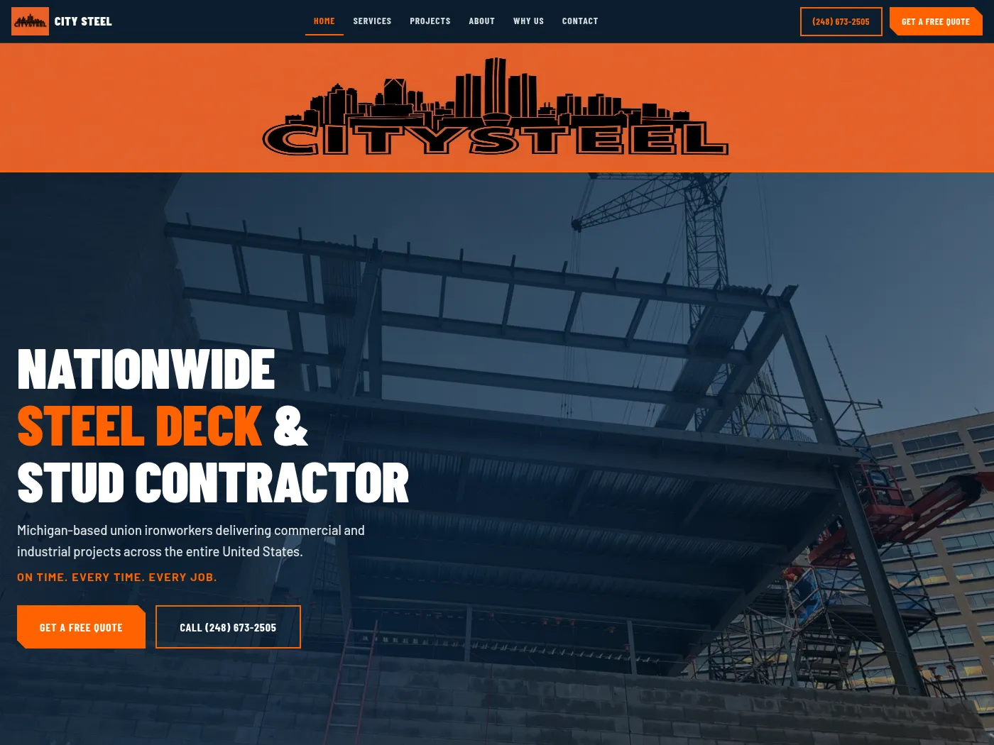 City Steel Pro Website