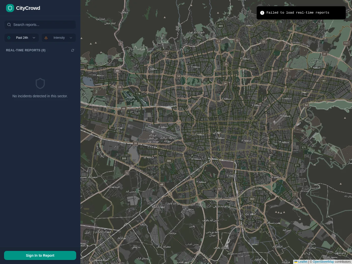 CityCrowd Dashboard