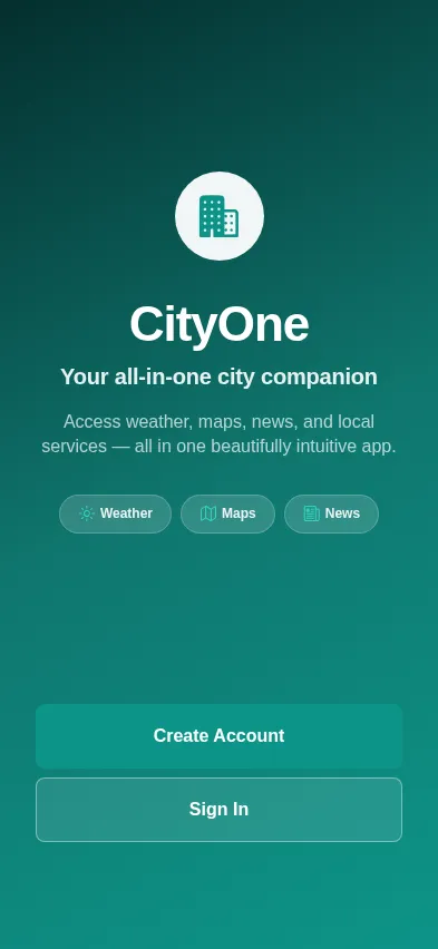 CityOne Services Hub