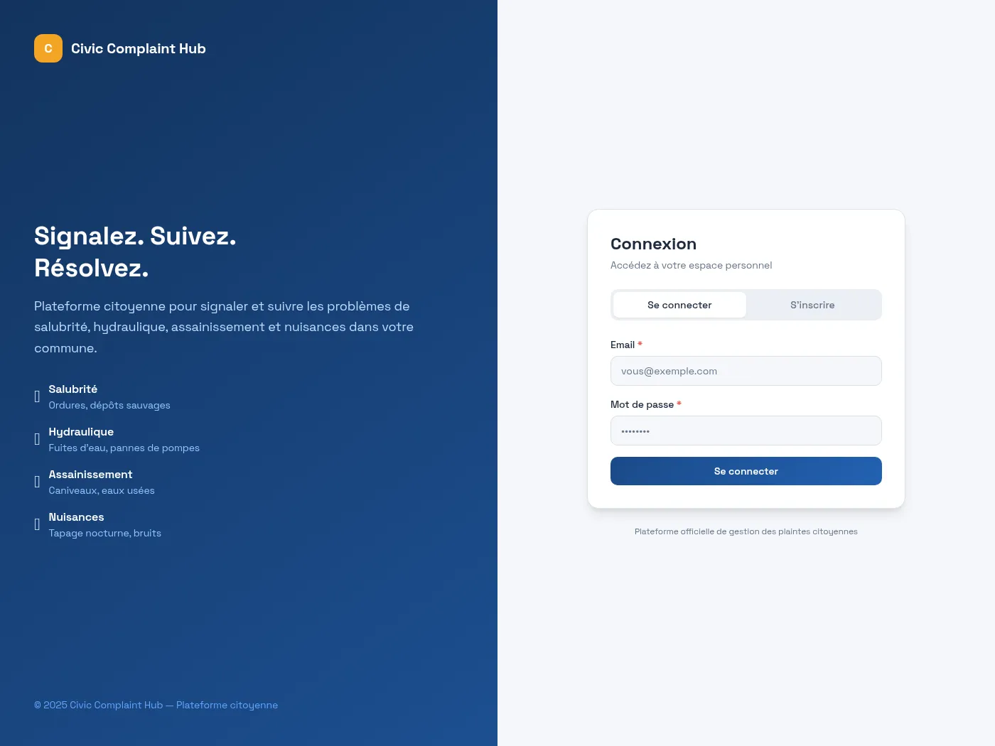 Civic Complaint Hub