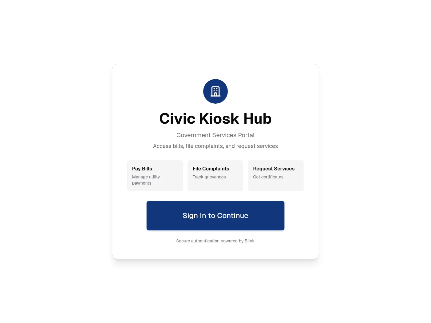 Civic Kiosk Hub