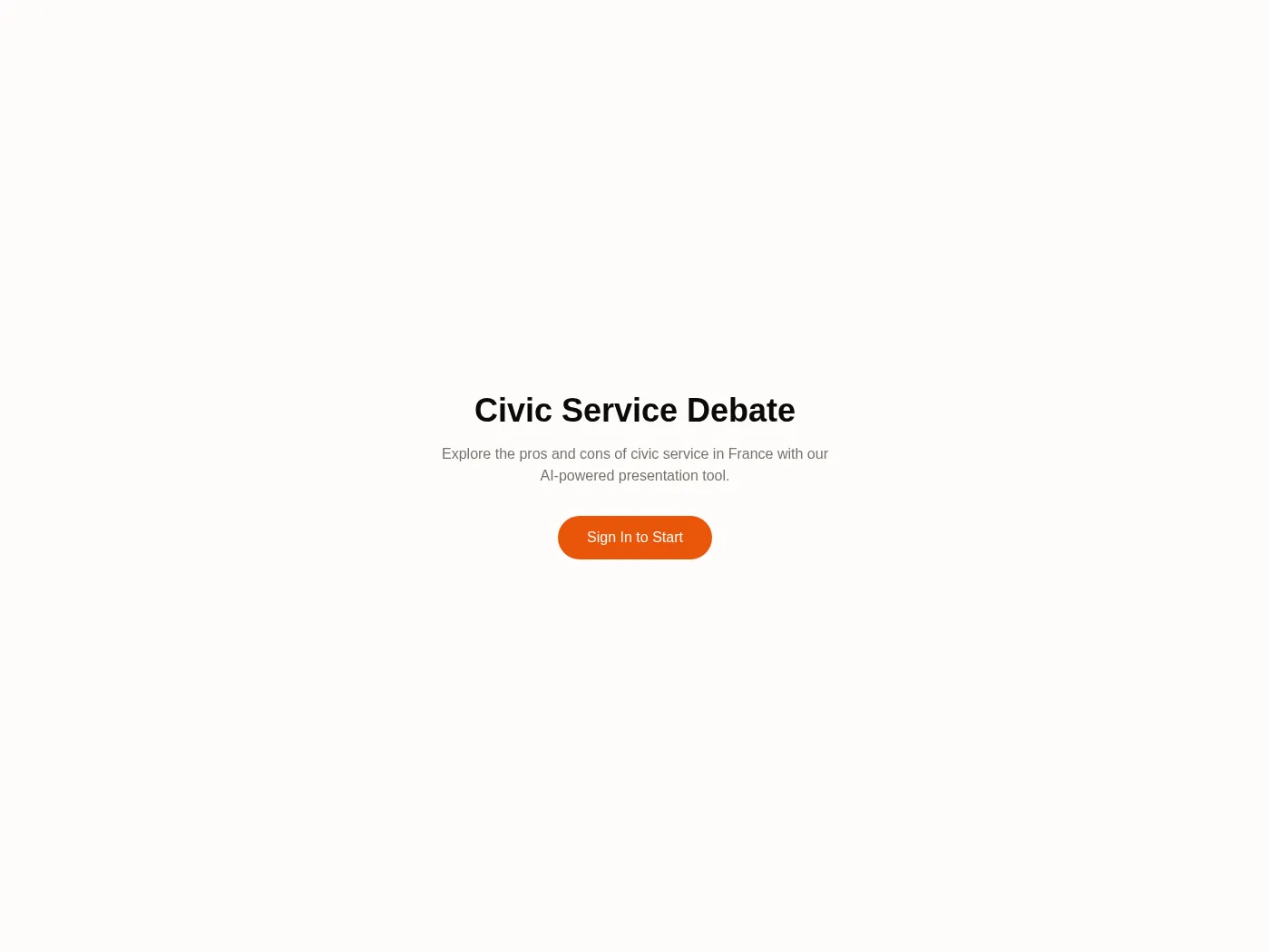 Civic Service Debate Slides