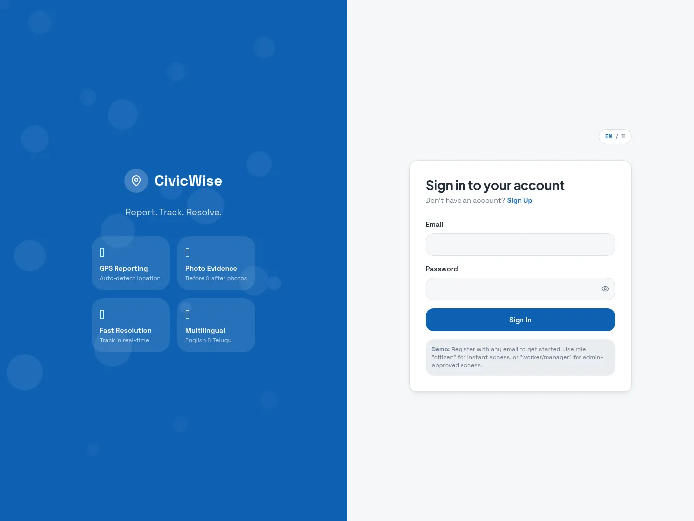 CivicWise Issue Tracker