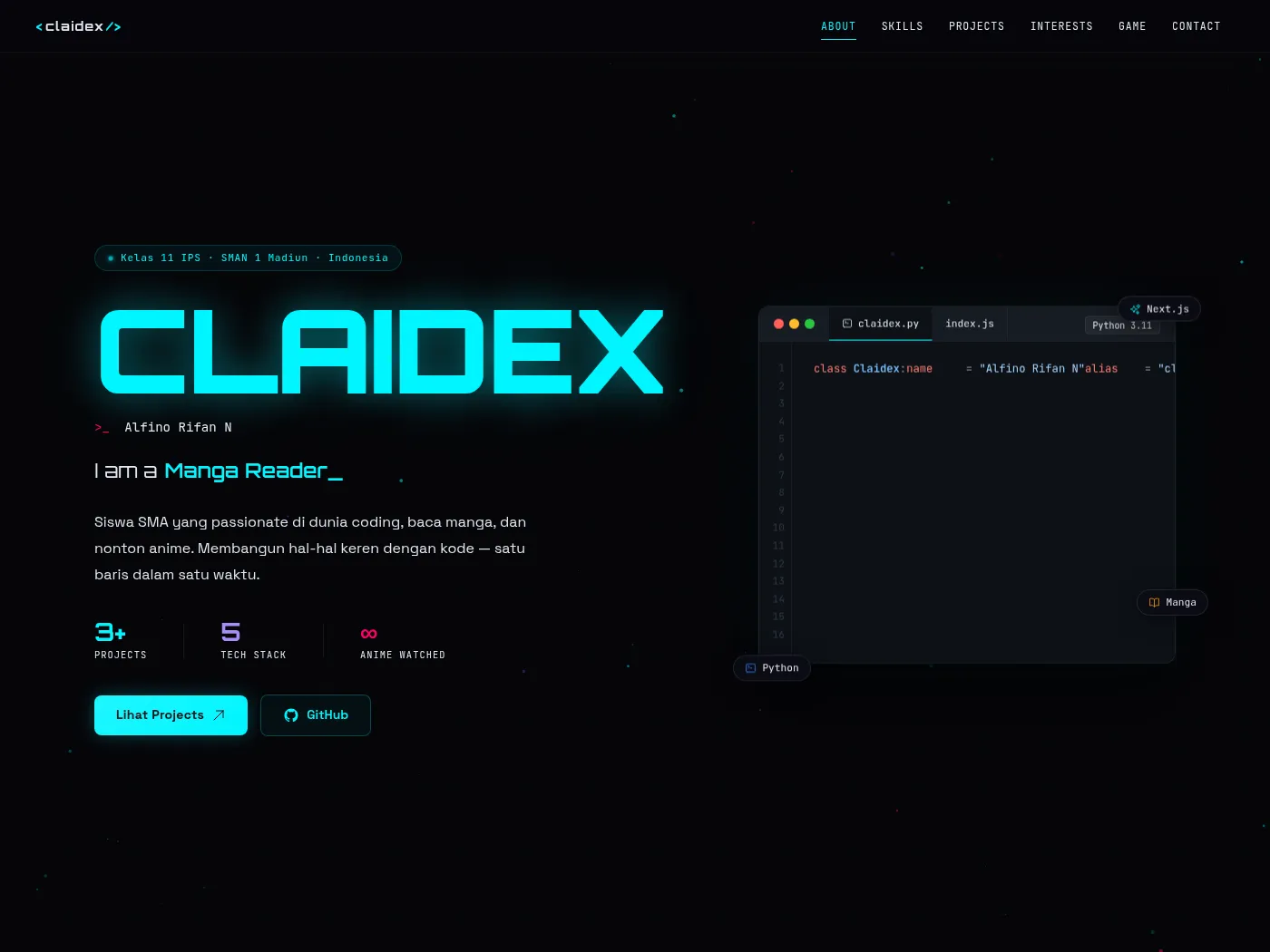Claidex Bio Landing