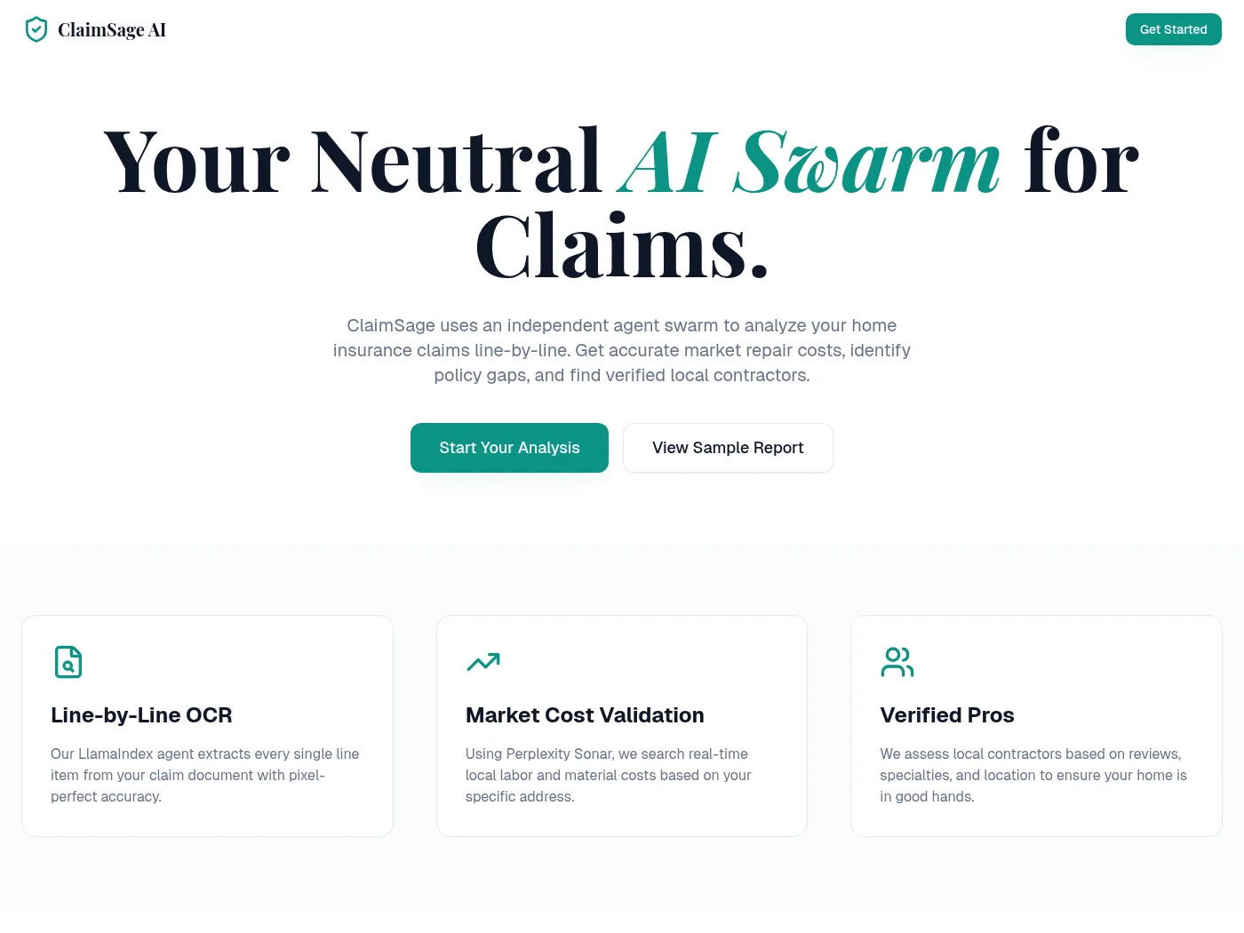 ClaimSage AI Advisor